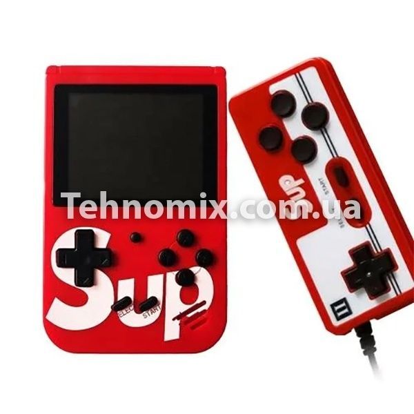Портативная приставка Retro FC Game Box Sup 400in1 Plus с джойстиком Red